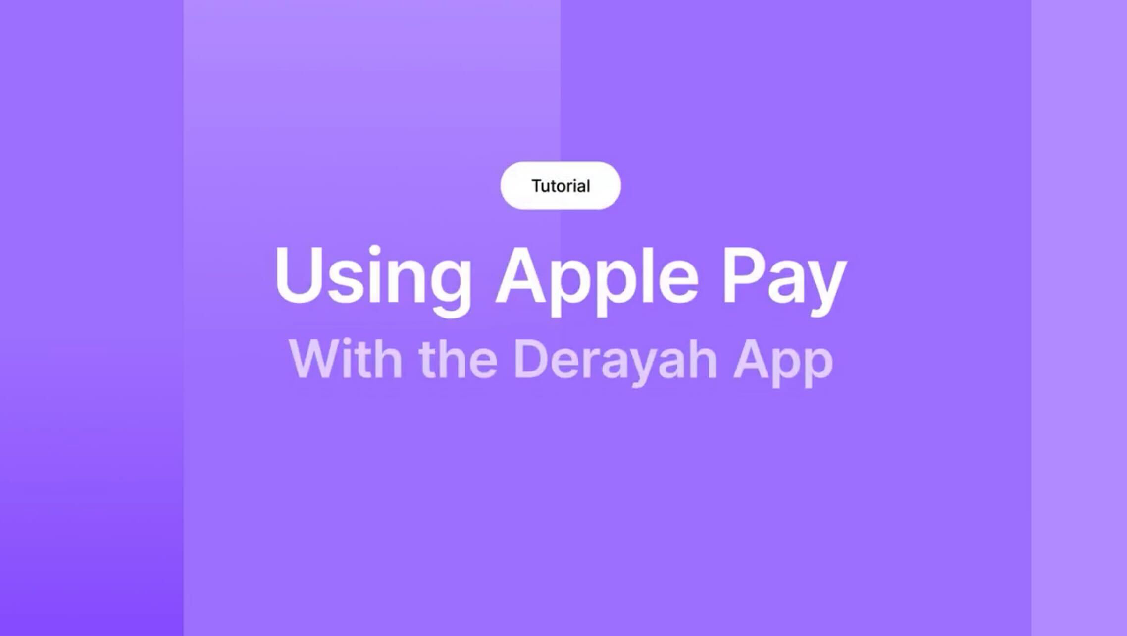 How to Use Apple Pay on Derayah App | Derayah Financial